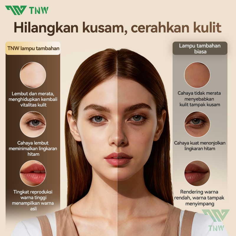 Jual TNW DX30 Foto Lampu Panel 3 Warna Lighting Beauty Lampu Untuk Make ...
