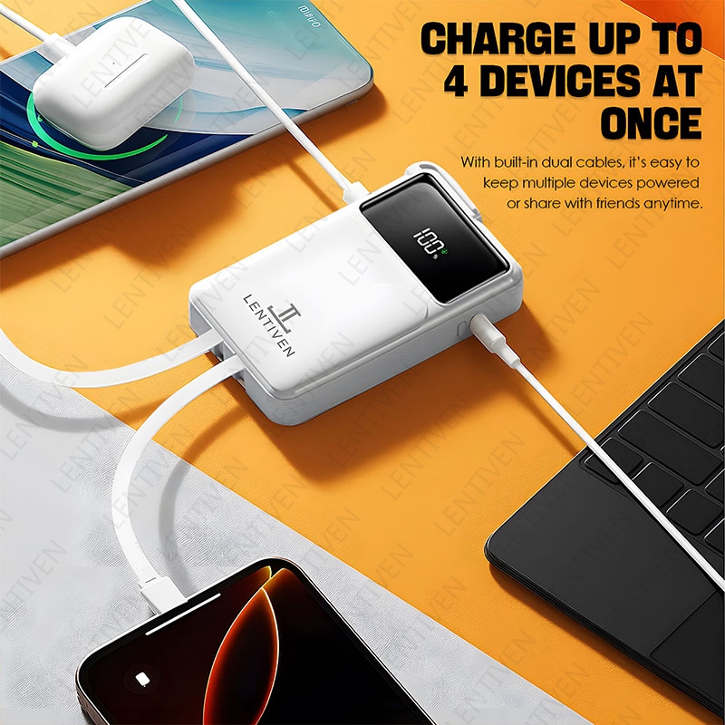 Jual PUNING LENTIVEN PowerBank 20000mAh Mini Digital Display Fast ...