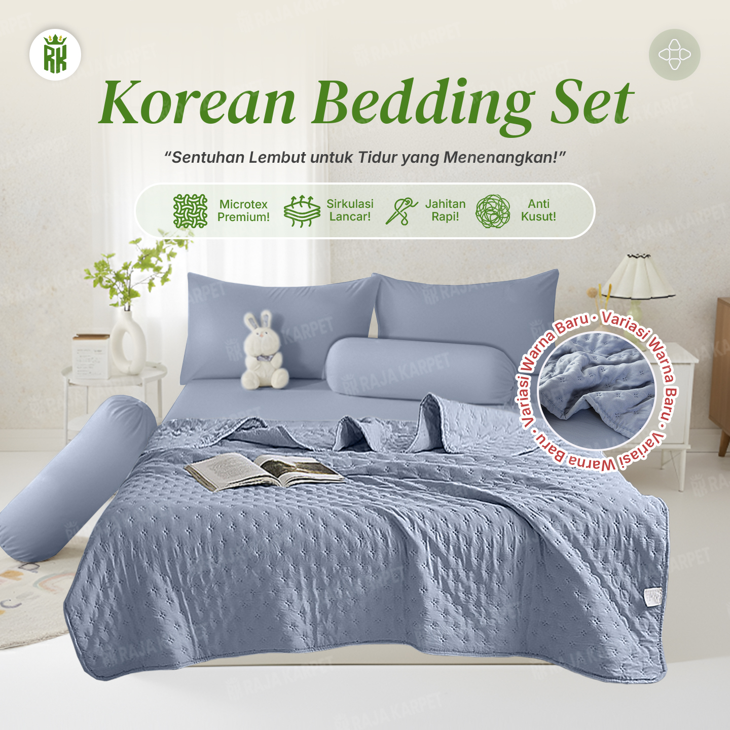 Jual RAJA KARPET Set Selimut Sprei Korean Series Sprei Set Sarung ...