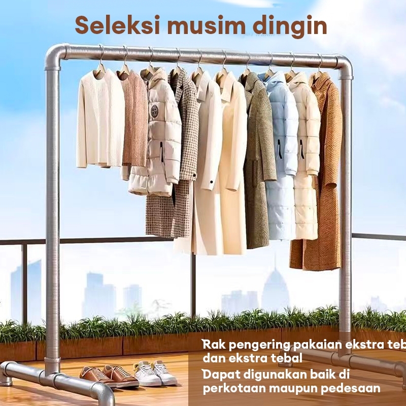 Jual Cottoli Jemuran Baju Besi Kuat Besar Tabung Baja Jemuran Baju ...
