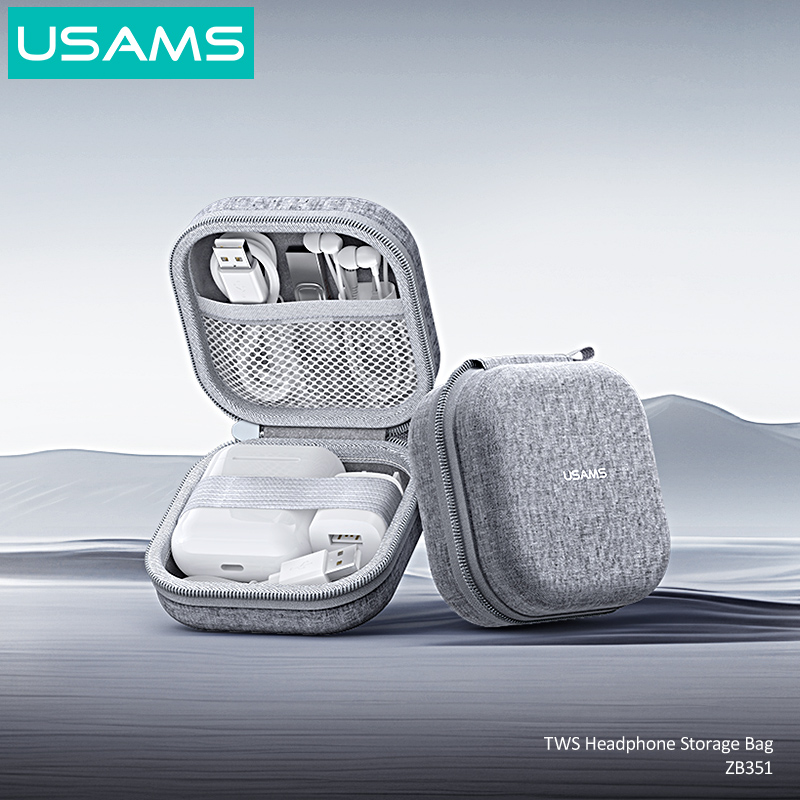 Jual USAMS Portable Storage Tas Gadget Multifungsi for Powerbank/TWS ...