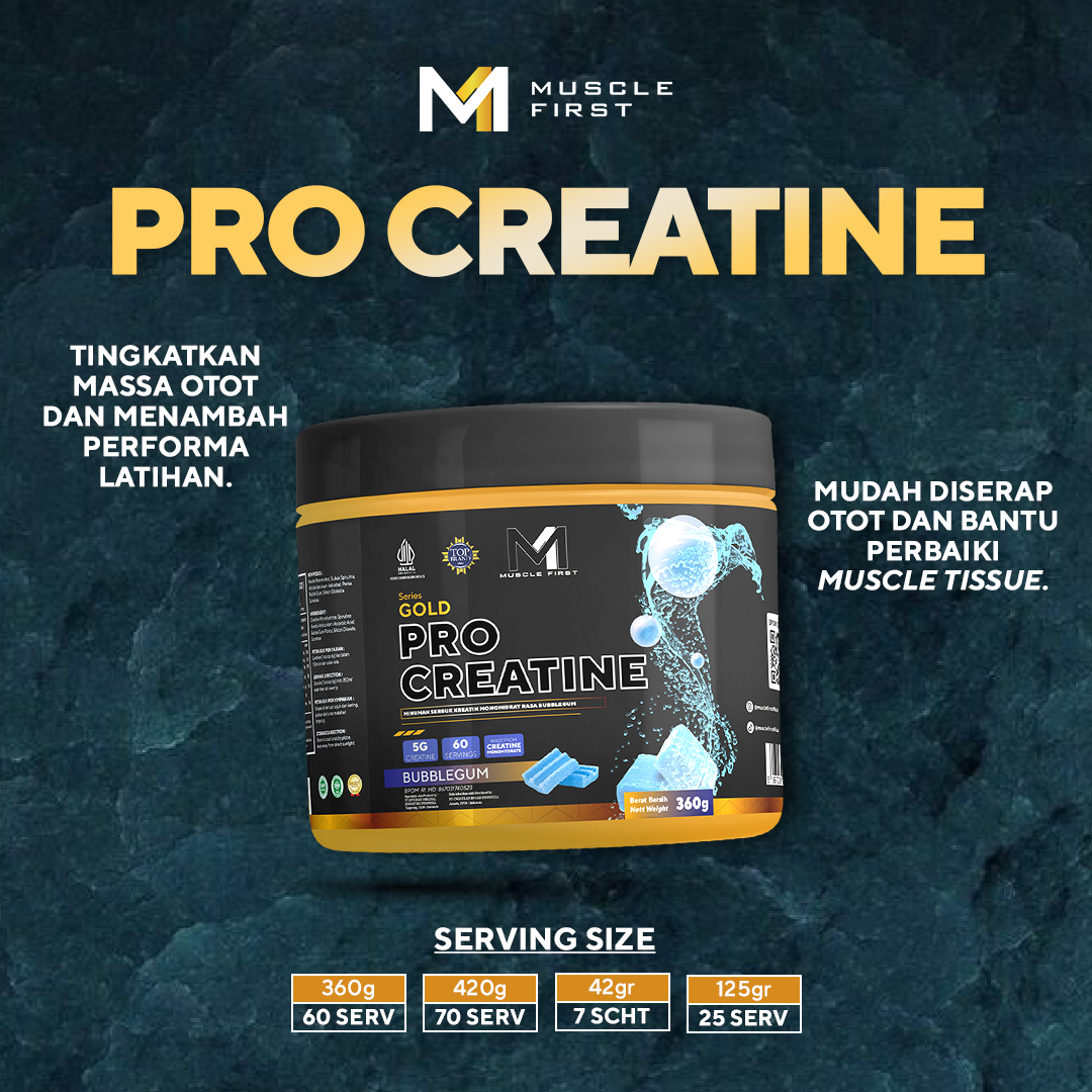 Jual MUSCLE FIRST Pro Creatine 360gr - Menambah Massa Otot Suplemen ...