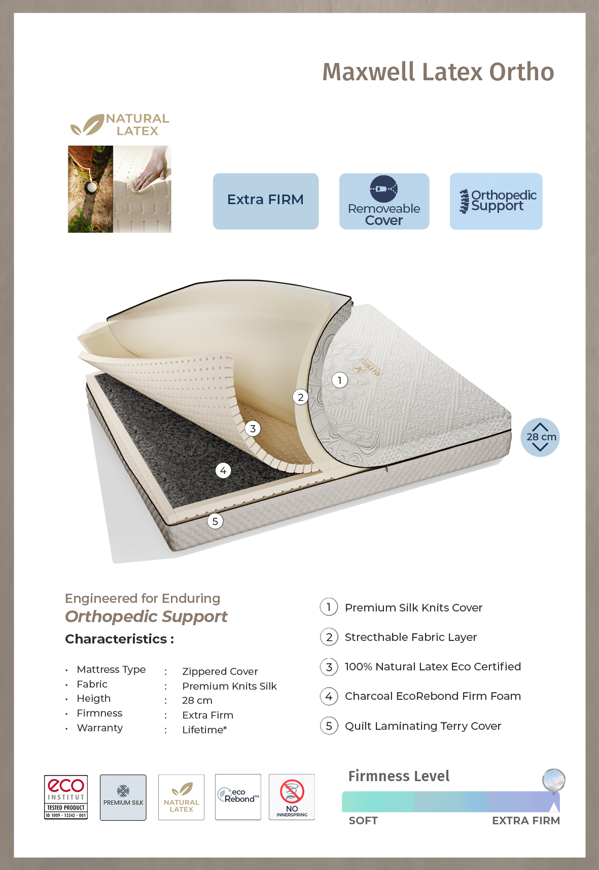Jual Quantum Maxwell Latex Orthopedic Halton - Kasur Springbed Spring ...