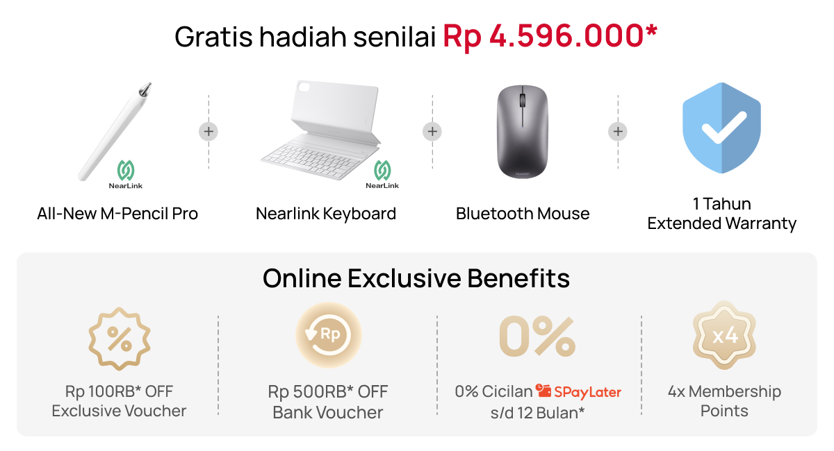 Jual [LAST CALL] HUAWEI MatePad 12 X 2026 Tablet l PC-Level WPS 3.0 l ...