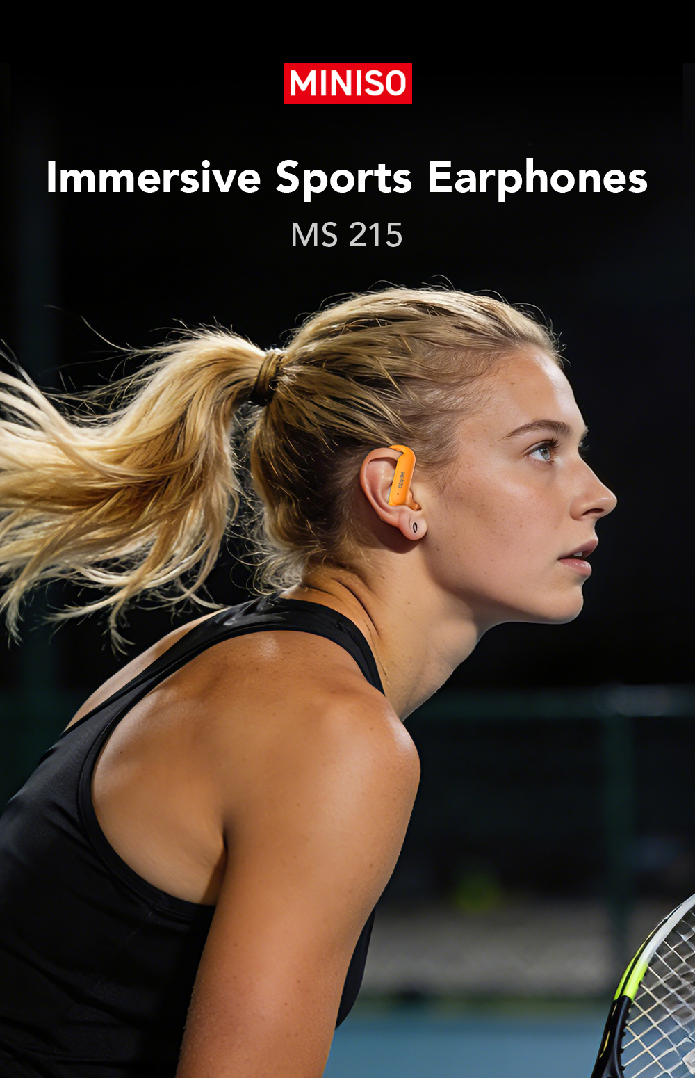 Jual MINISO MS215 OWS Bluetooth Headset AI Translation Bone Conduction ...