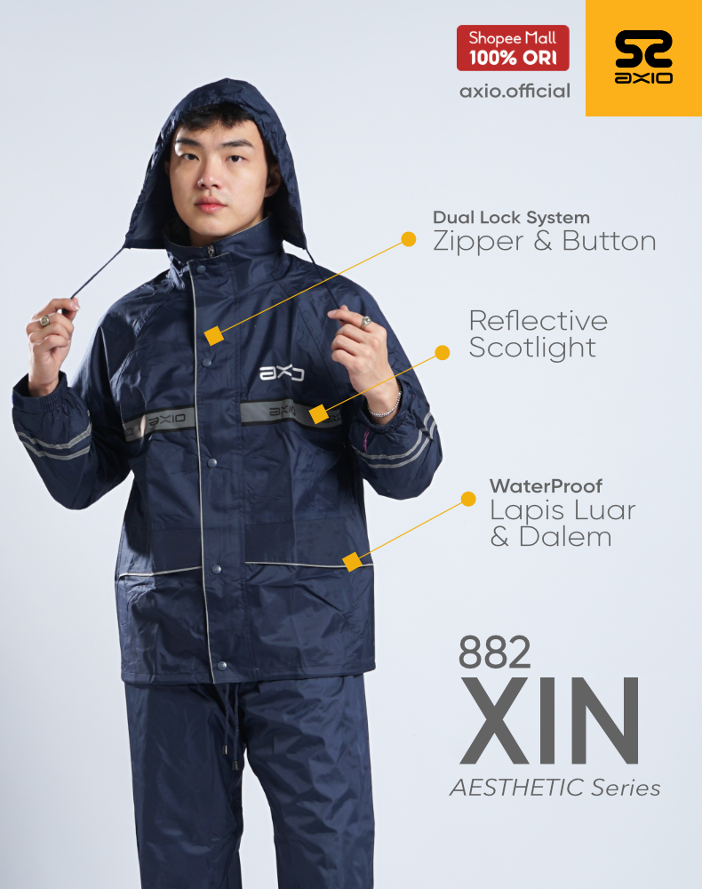 Jual Axio Jas Hujan Raincoat Ax 882 XIN Series Pria Wanita | Shopee ...