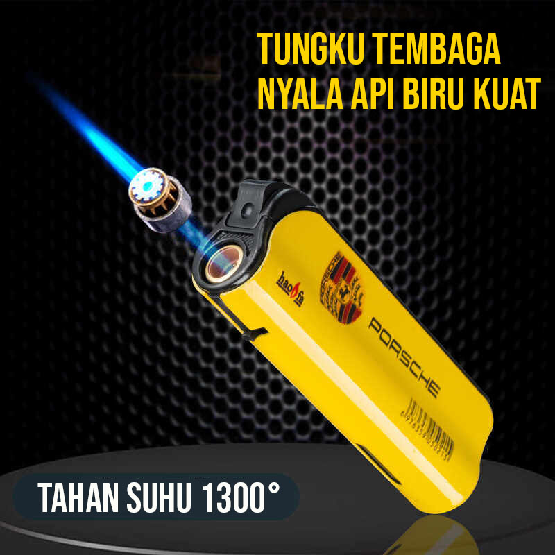 Jual BBAK 10 PCS Korek Api Gas Bara Body Besi Motif Sport Car Api Biru ...