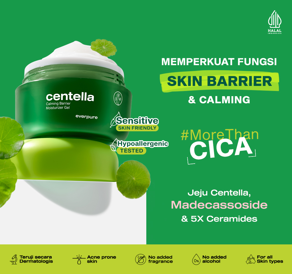 Jual EVERPURE Centella Moisturizer Gel Calming Barrier - Pelembap ...