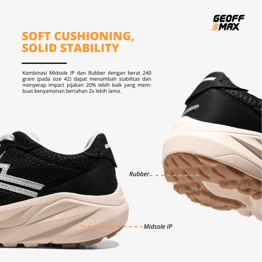 Jual Geoff Max Wolf Vicious Shadow Dark Grey Walking Shoes | Sepatu ...