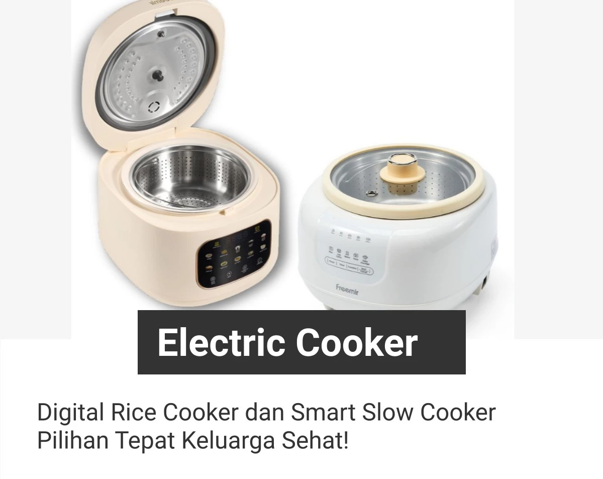 Jual freemir Smart Slow Cooker & Digital Rice Cooker | Timer Otomatis ...