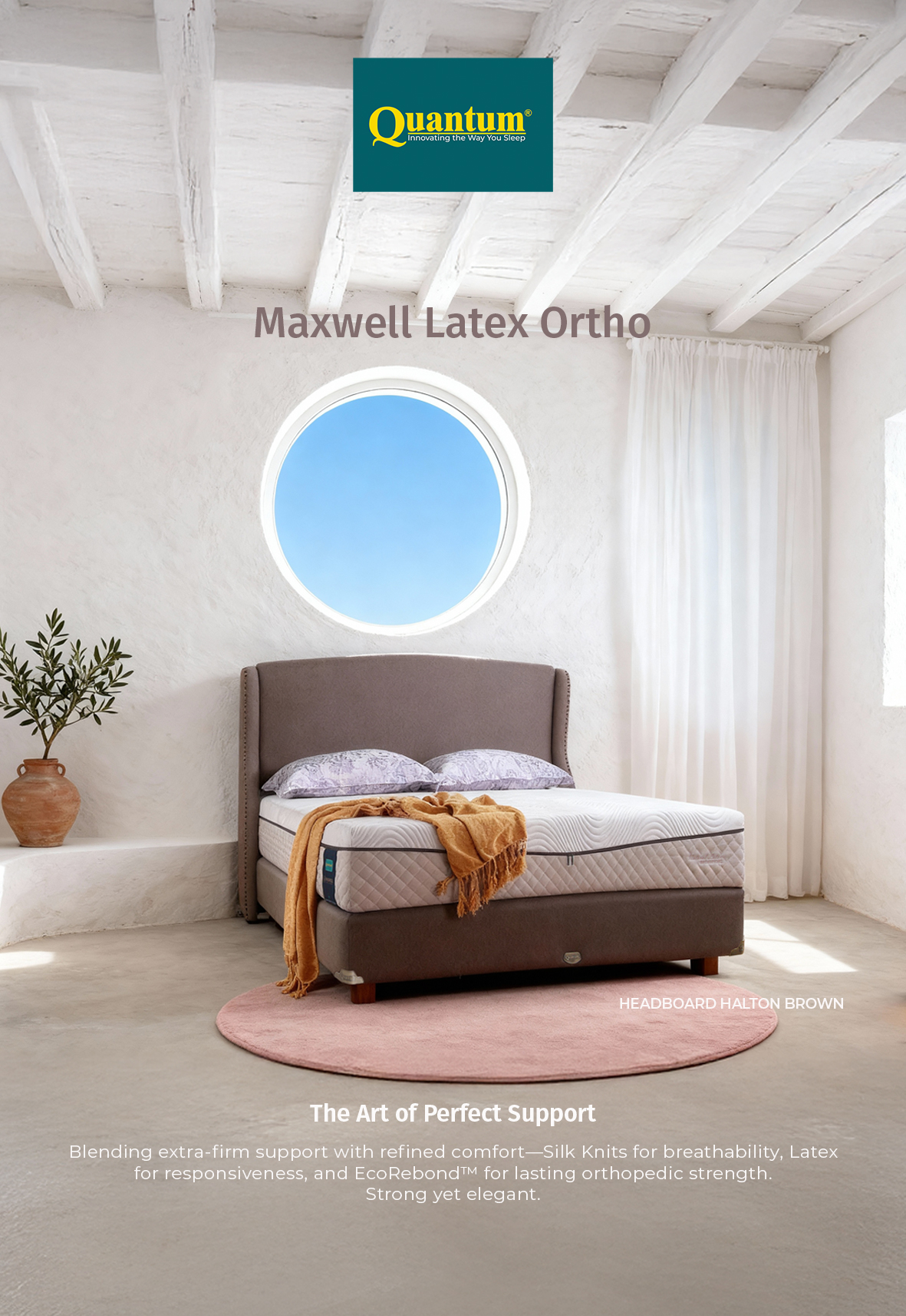 Jual Quantum Maxwell Latex Orthopedic Halton - Kasur Springbed Spring ...