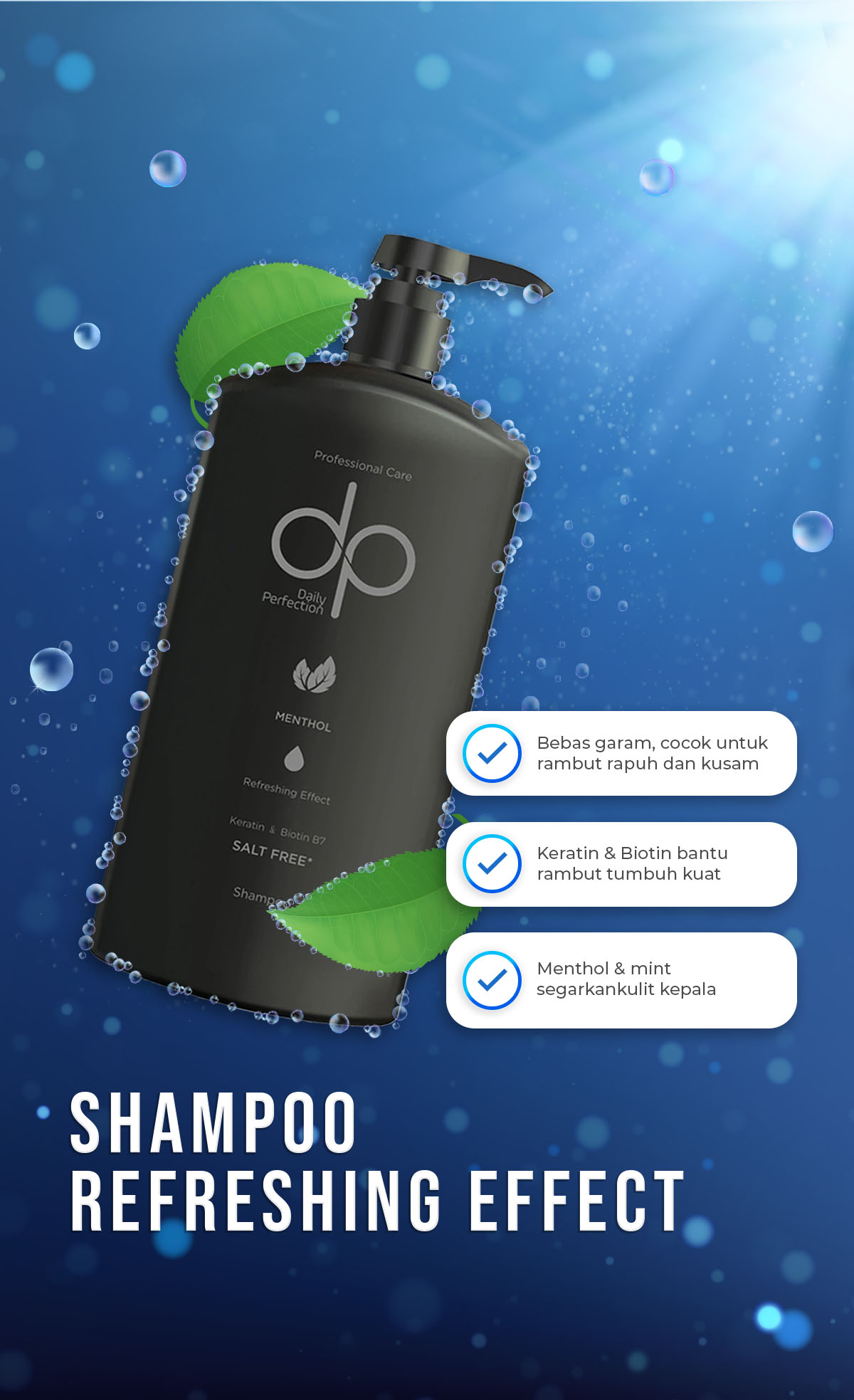 Jual DP Daily Perfection Shampoo Refreshing Effect - Salt Free Shampo ...