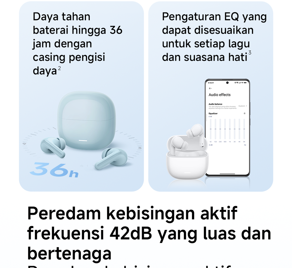 Jual Xiaomi Redmi Buds 8 Lite | Hybrid ANC hingga 42dB | Driver 12,4mm ...