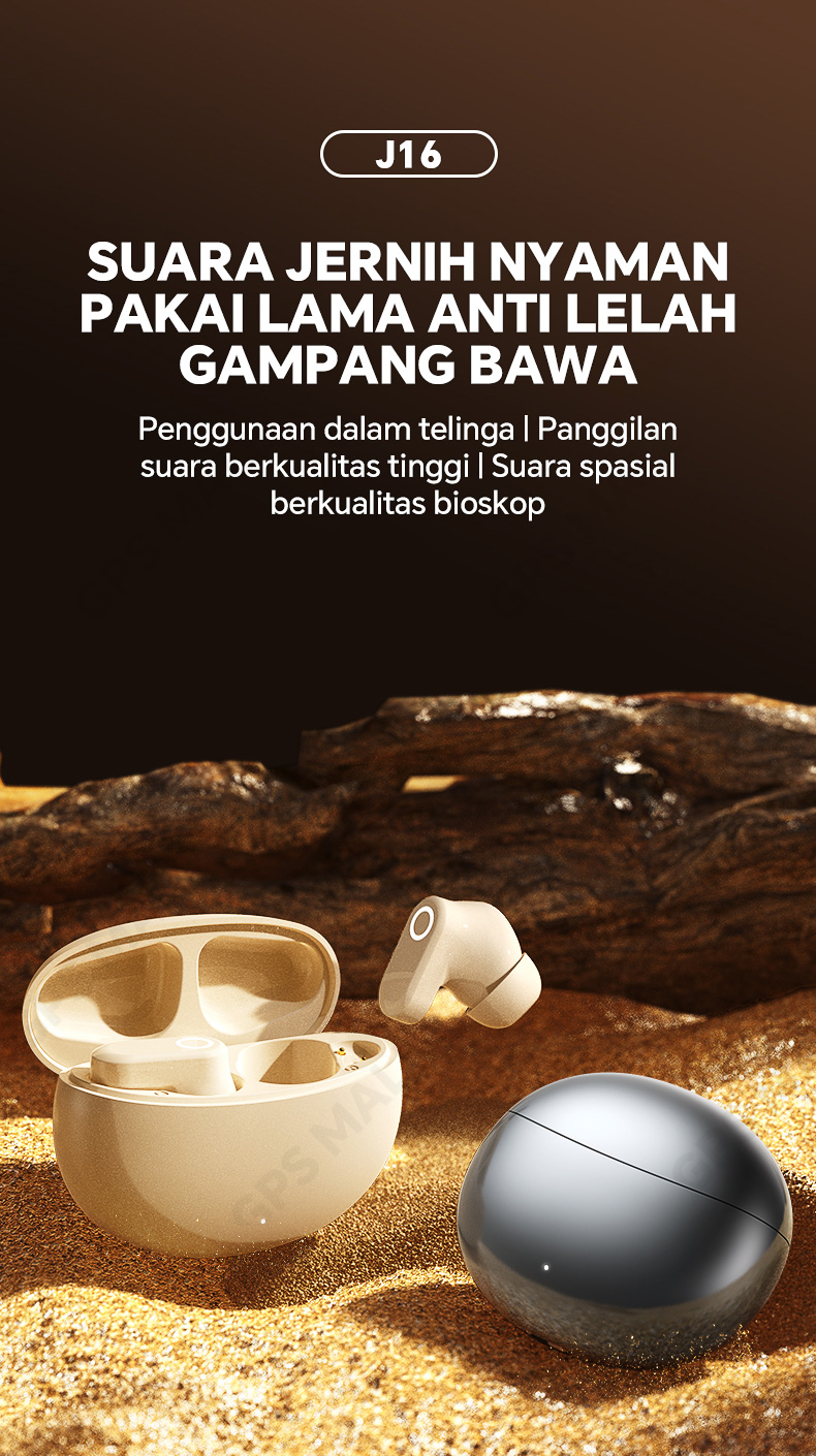 Jual TWS J16 Headset Bluetooth 5.4 chip ganda 360 ° Dolby Surround ...