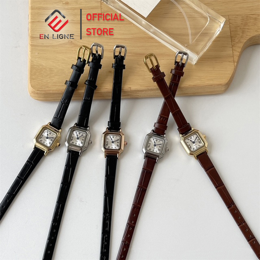Jual En Ligne - Jam Tangan Kotak Kecil Mini - Gaya Korea Analog Quartz ...