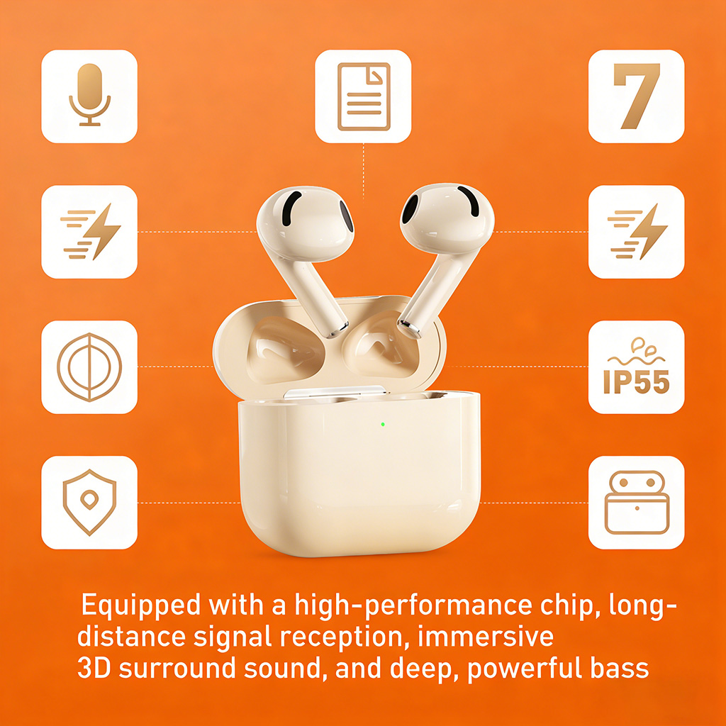 Jual LENTIVEN HEADSET Earbuds TWS Wireless Earphone Bluetooth 5.4 Hi ...