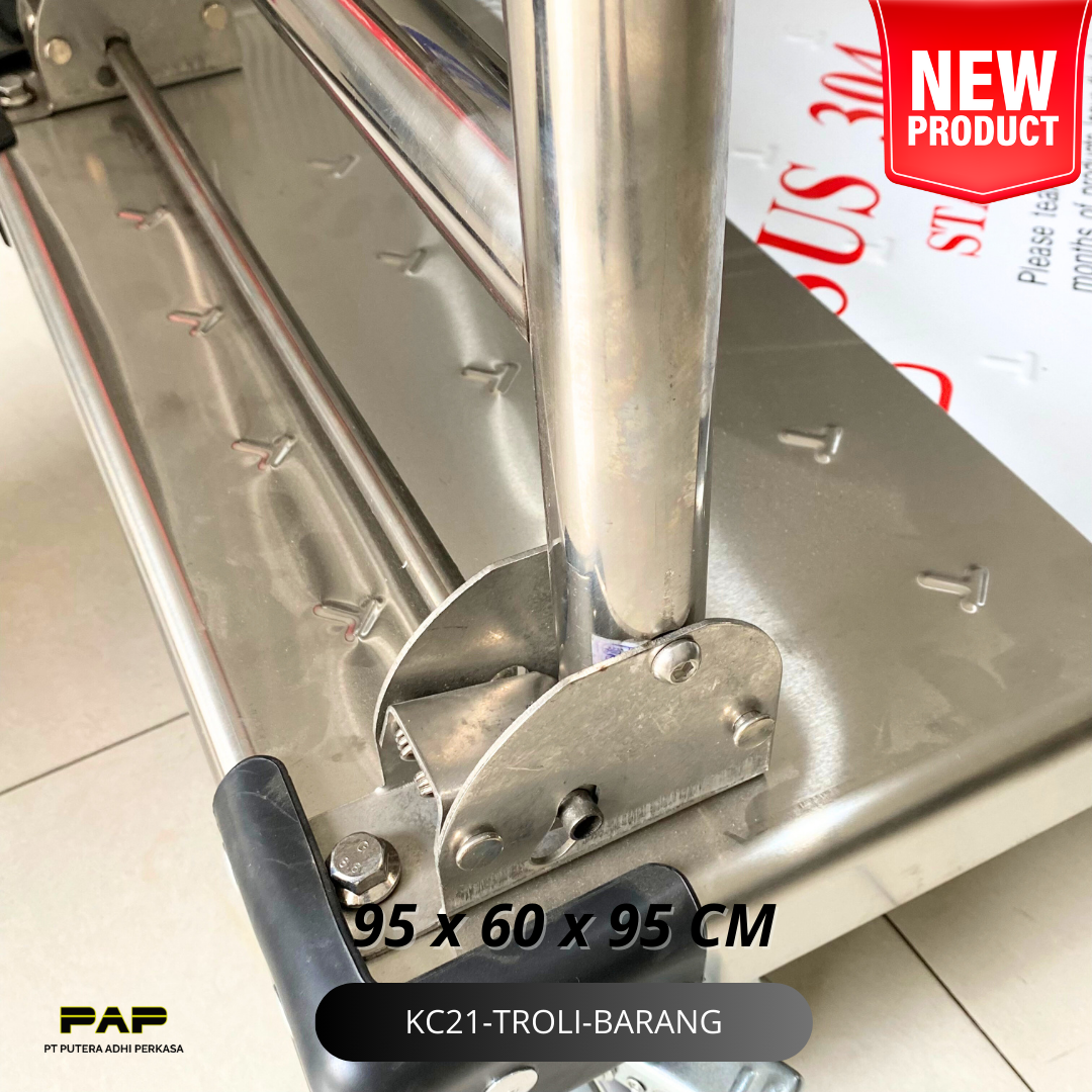 Jual Troli Angkut Barang Stainless Handtruck Trolley Angkut Ompreng MBG ...