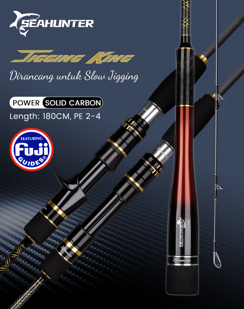 Jual [OFFICIAL] SeaHunter Blade X Saltwater Power Handle Reel + Jigging ...