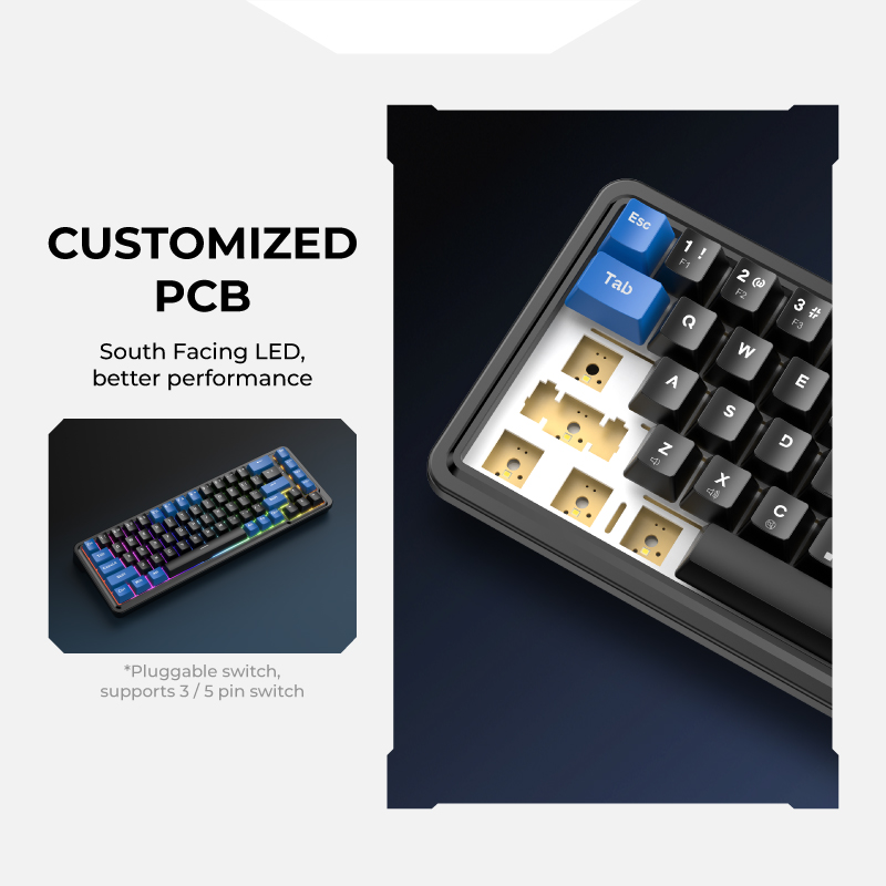 Jual GAMEN Titan 9 Keyboard Gaming Mechanical Gasket Mount Custom Feel ...