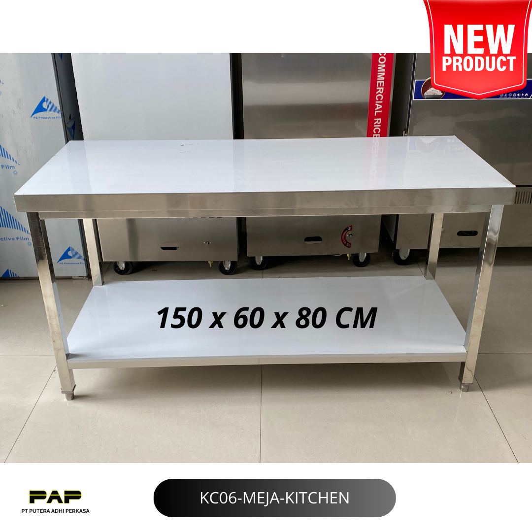 Jual Meja Stainless Dapur Resto Serbaguna Meja Penyimpanan Peralatan ...