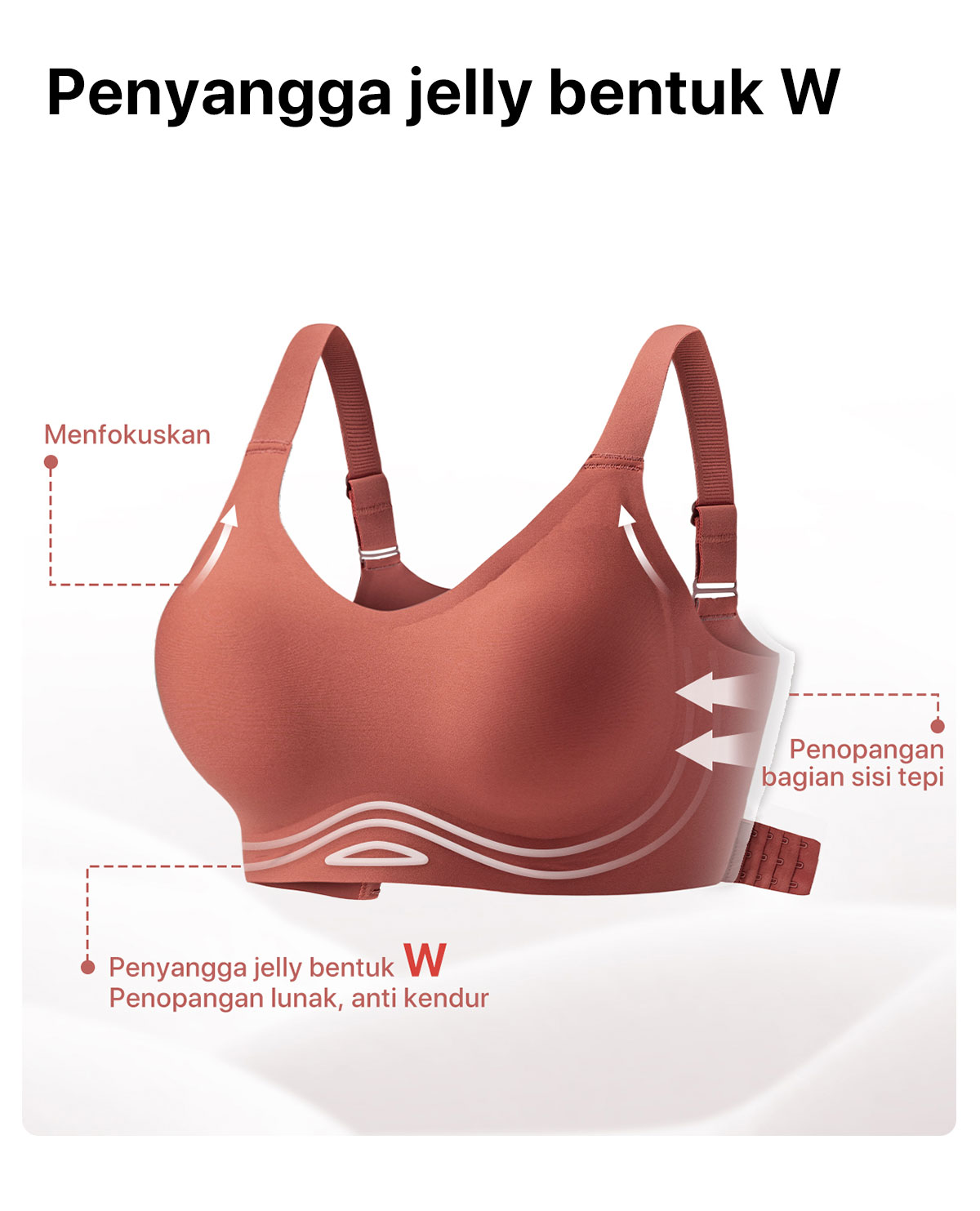 Jual GRENEY-Gbras-Bra (3pcs) Bigsize Tali Bra Lebar Bergesper Pakaian ...