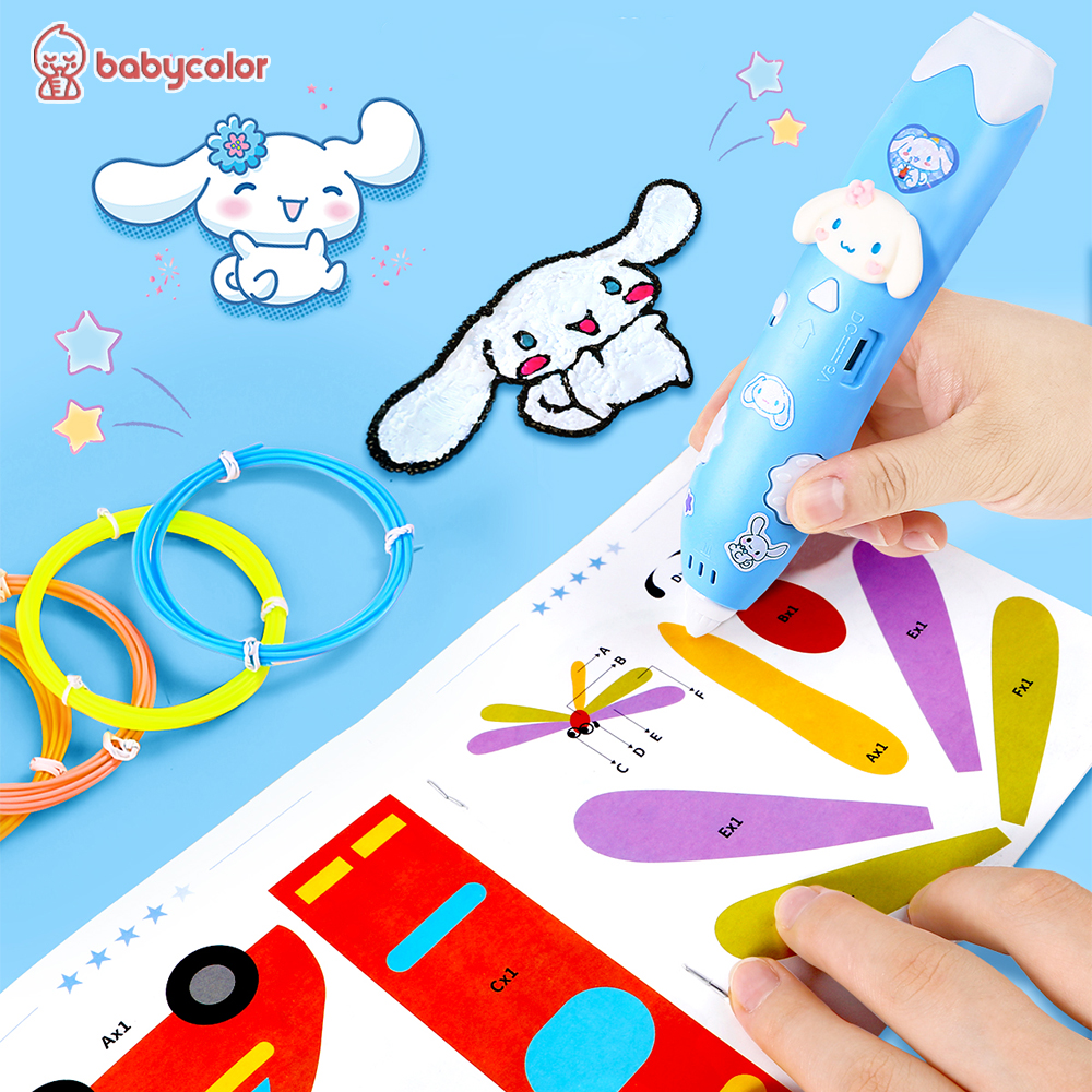 Jual BABYCOLOR DIY 3D Pen 3D Printing Pena 3D Printing Pen Set 3D ...