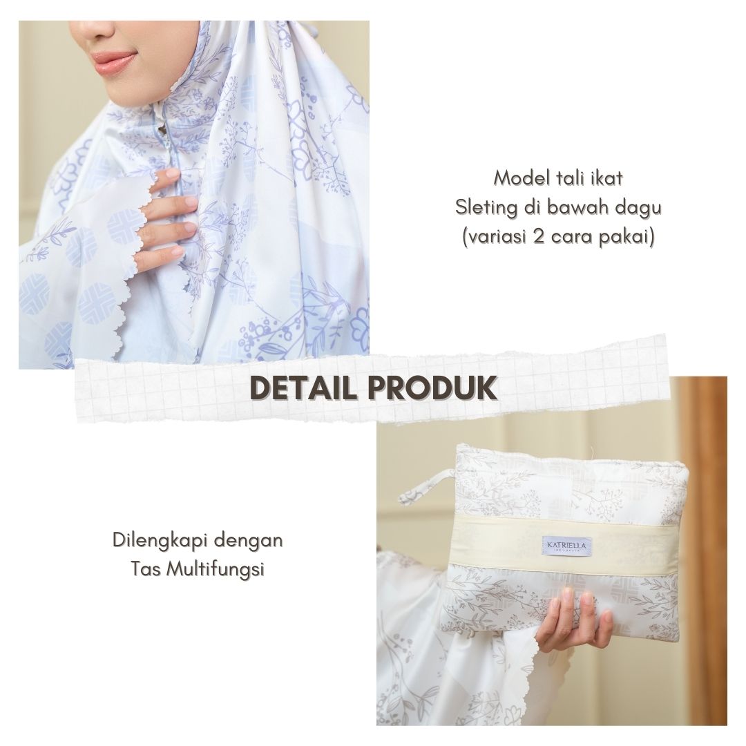 Jual KATRIELLA - Mukena Silk Dewasa Premium 2in1 Travel Jumbo Adem ...