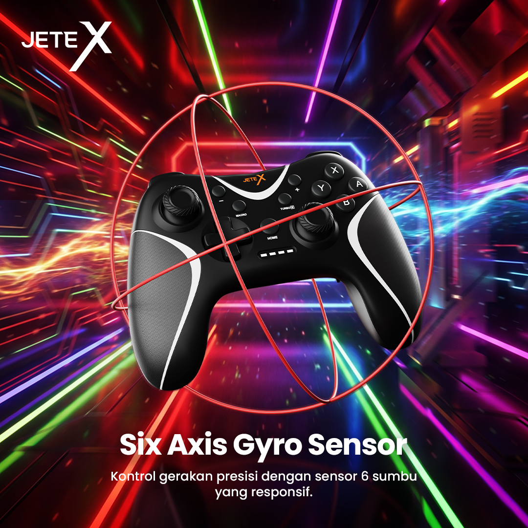 Jual Gamepad JETE JSX1 Game Joystick PC Wireless USB C Cable Dual ...