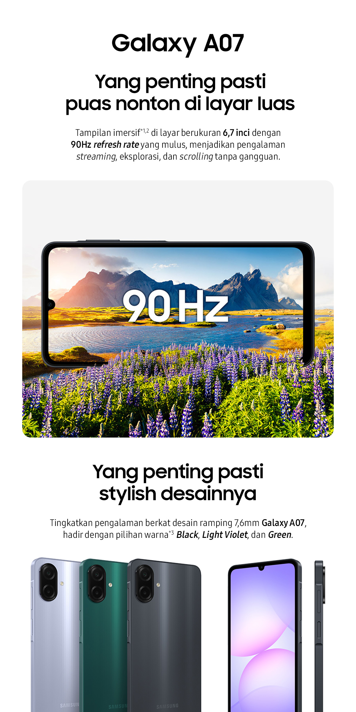 Jual Samsung Galaxy A07 4/64GB - Black | Shopee Indonesia
