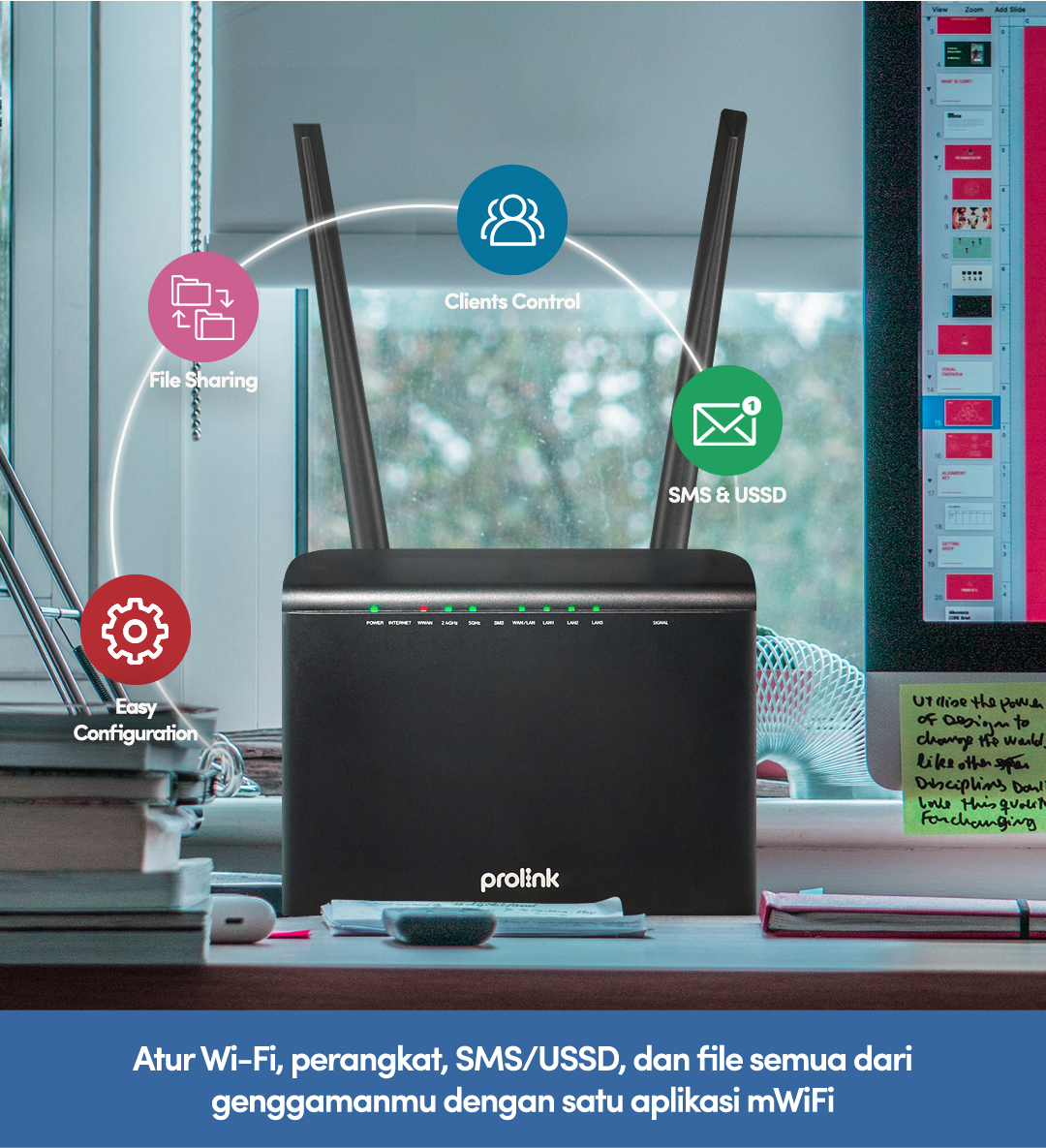 Jual Prolink Modem WiFi 4G+ LTE AC1200 Wireless Router l CAT6 300Mbps l ...