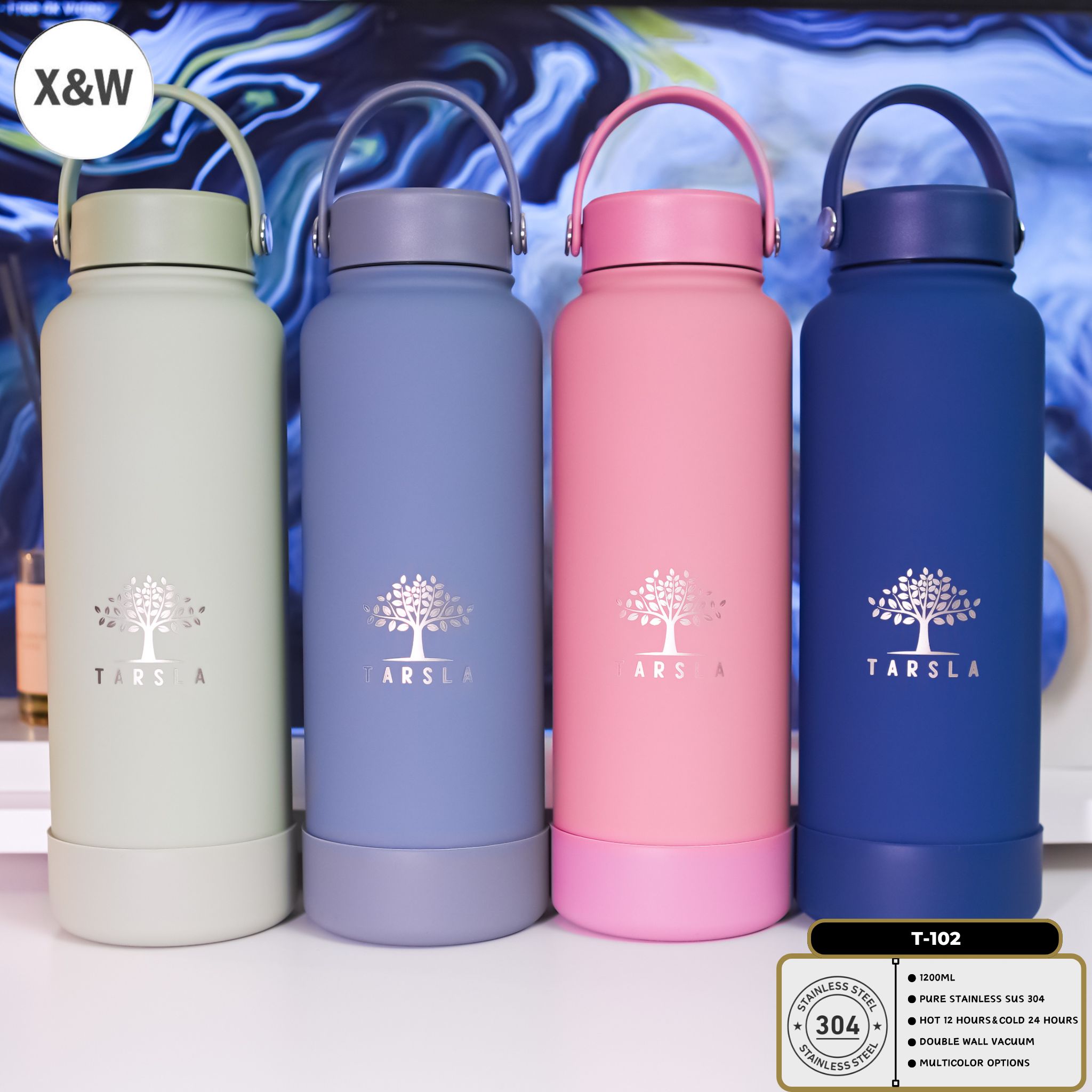 Jual X&W Botol Minum Termos Stainless T-102 Tumbler Vacuum Flask Hot ...