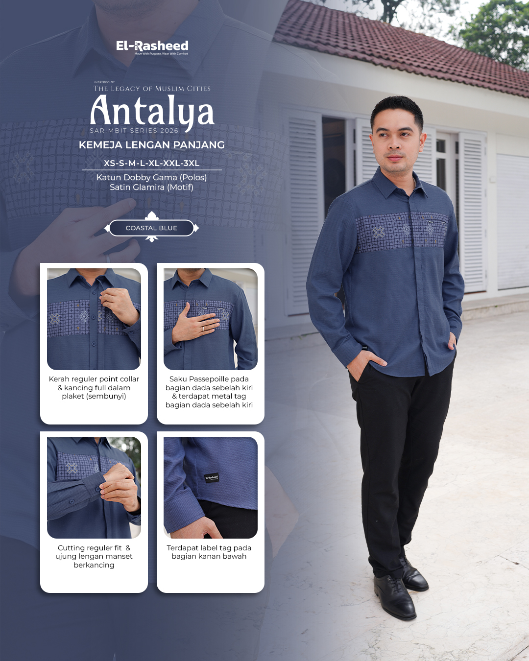 Jual [ READY STOCK ] SARIMBIT 2026 ANTALYA SERIES - COASTAL BLUE ...