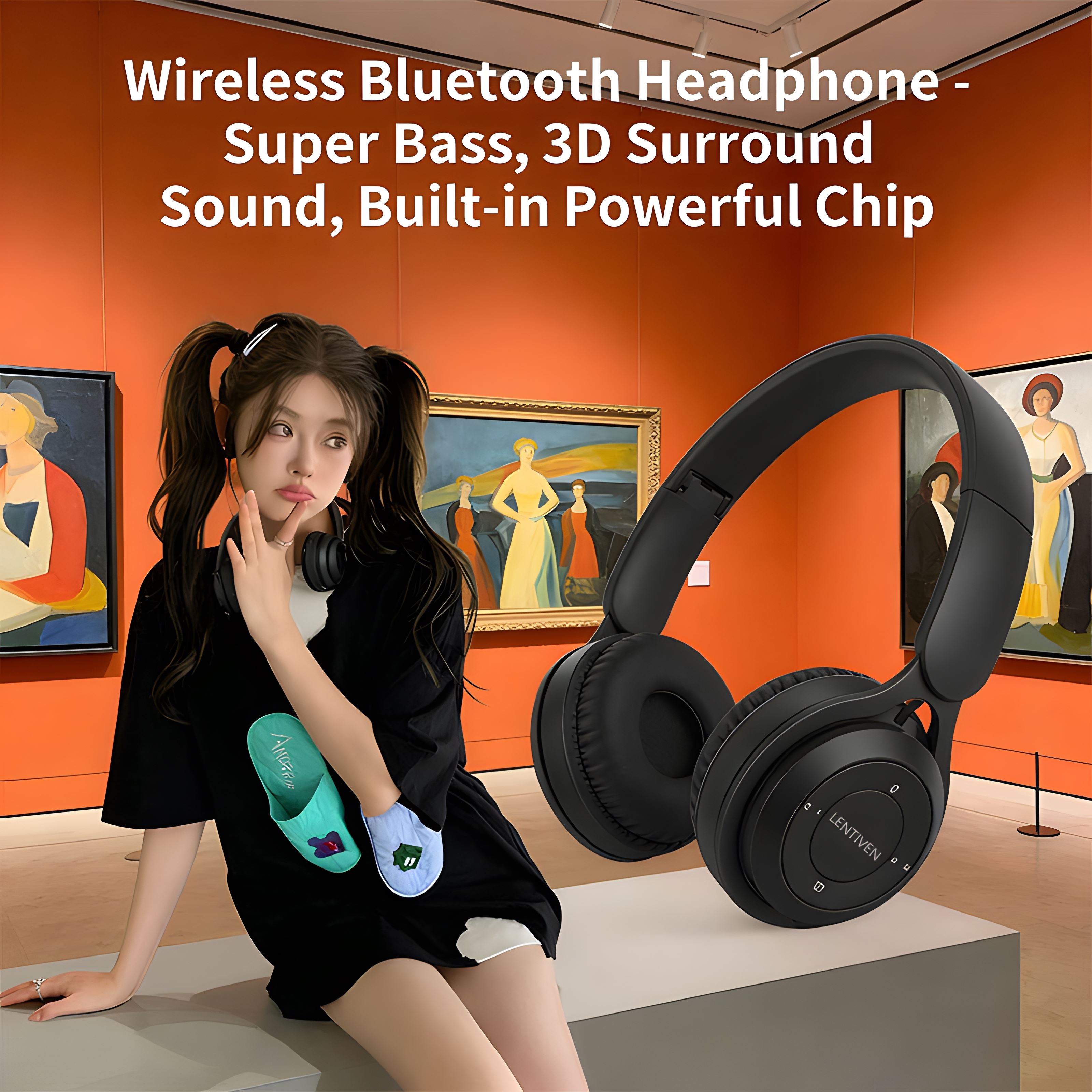 Jual SALYS LENTIVEN Headphone Bluetooth HIFI Stereo EARPHONE Bluetooth ...