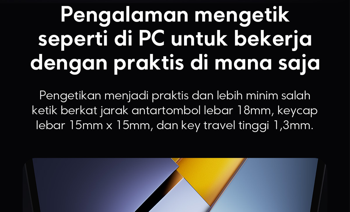 Jual POCO Pad X1 Keyboard | Desain 2-in-1 keyboard + pelindung sekaligus | PC-like Typing lebih ...