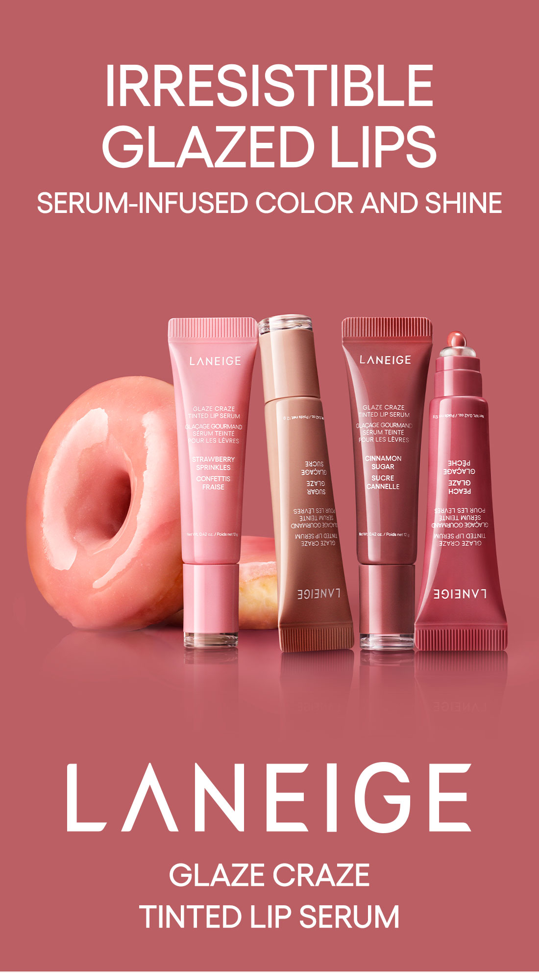 Jual LANEIGE Glaze Craze Tinted Lip Serum - Peach Glaze 12g | Shopee ...