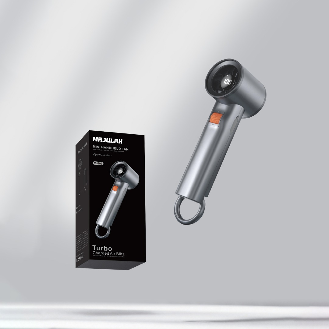 Jual Kipas Portable Mini MAJULAH M-007 High Speed Turbo Handheld Stand ...