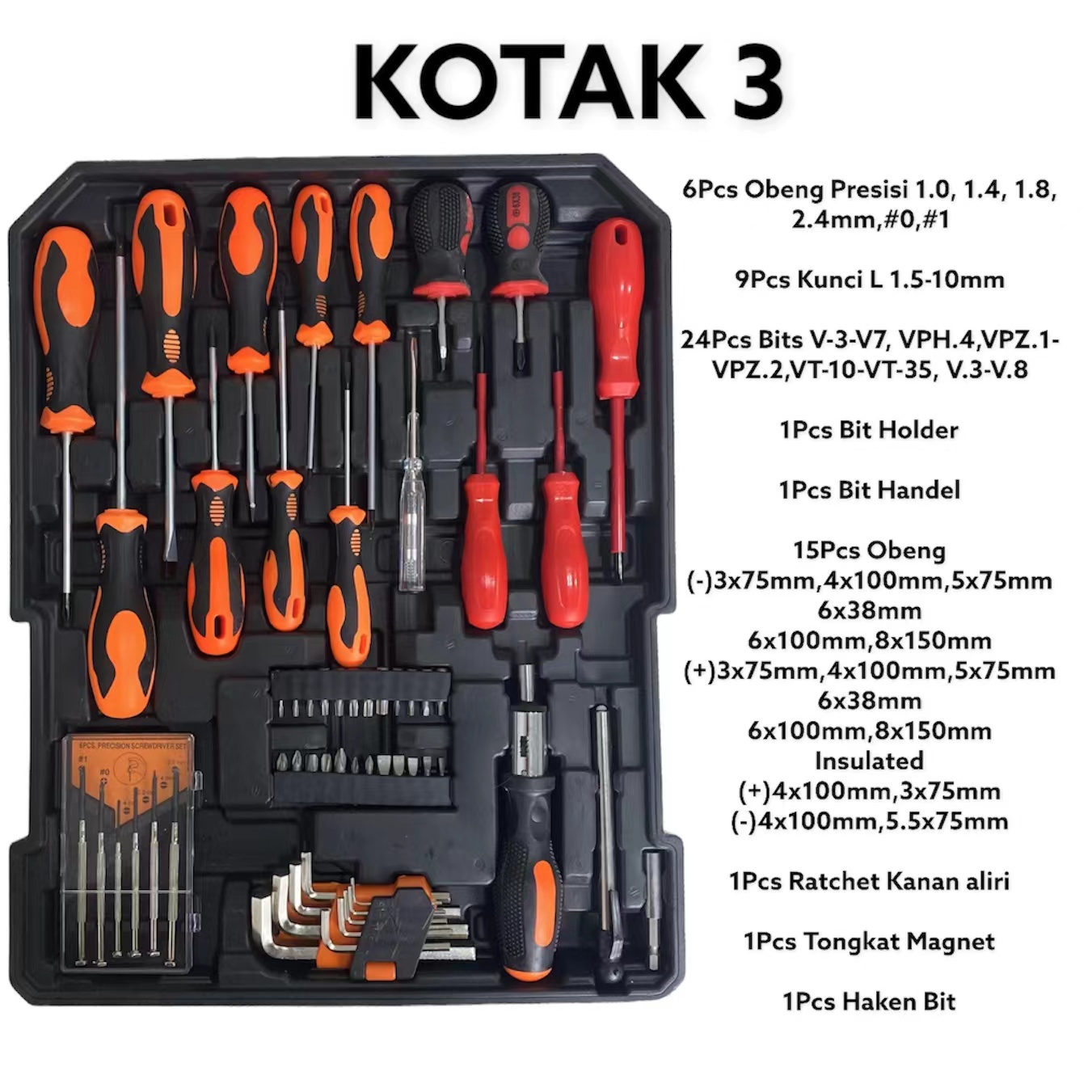 Jual ISKU Tool Set 187 Pcs Perkakas Tukang Lengkap Kunci Sok Set ...