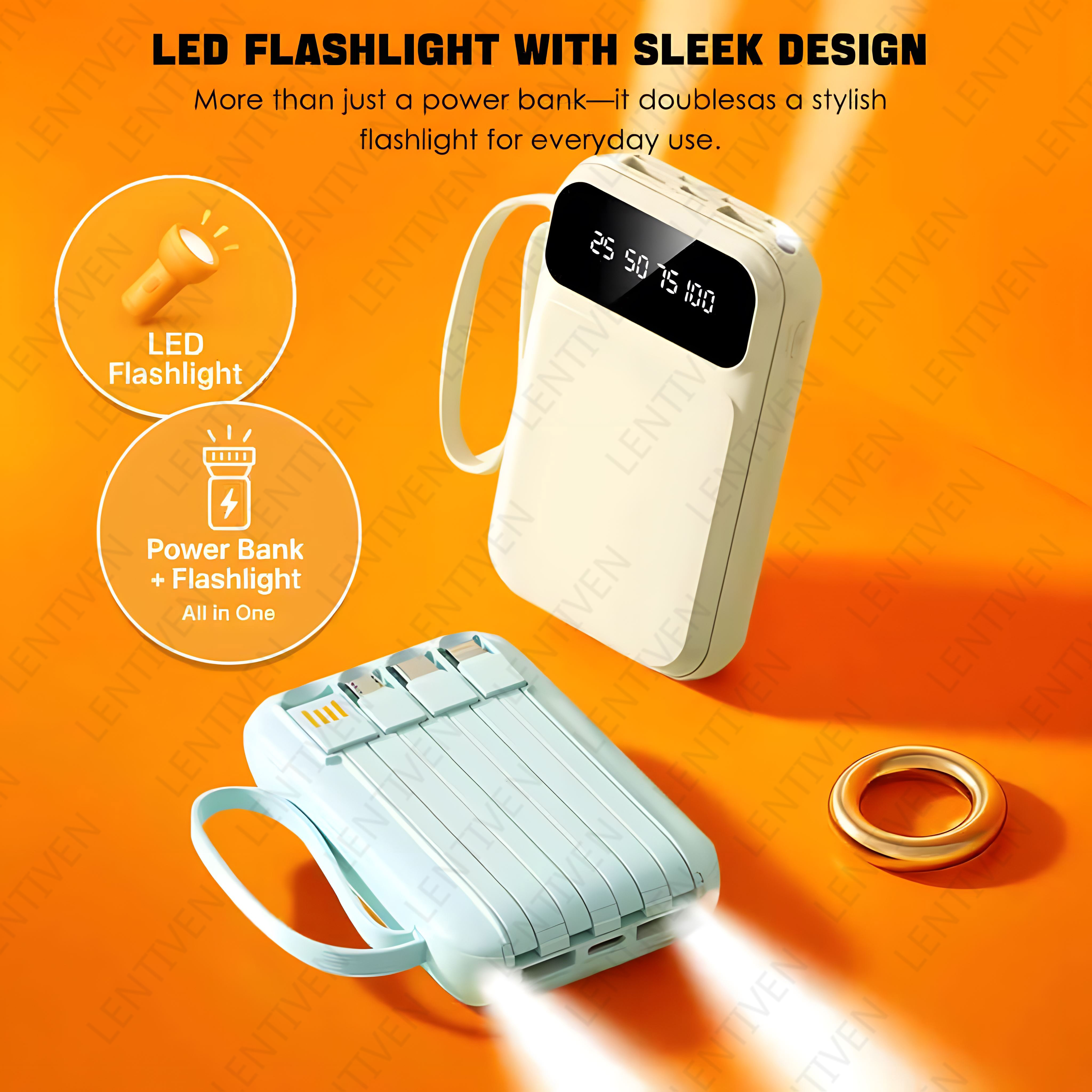 Jual LIANGWE LENTIVEN PowerBank 20000mah Mini Size With 4 USB Fast ...
