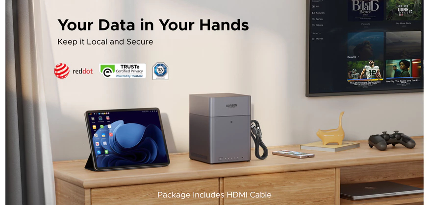 Jual UGREEN NAS DH4300 Plus 4-Bay NAS Server 120TB Max 8GB RAM 2.5GbE ...