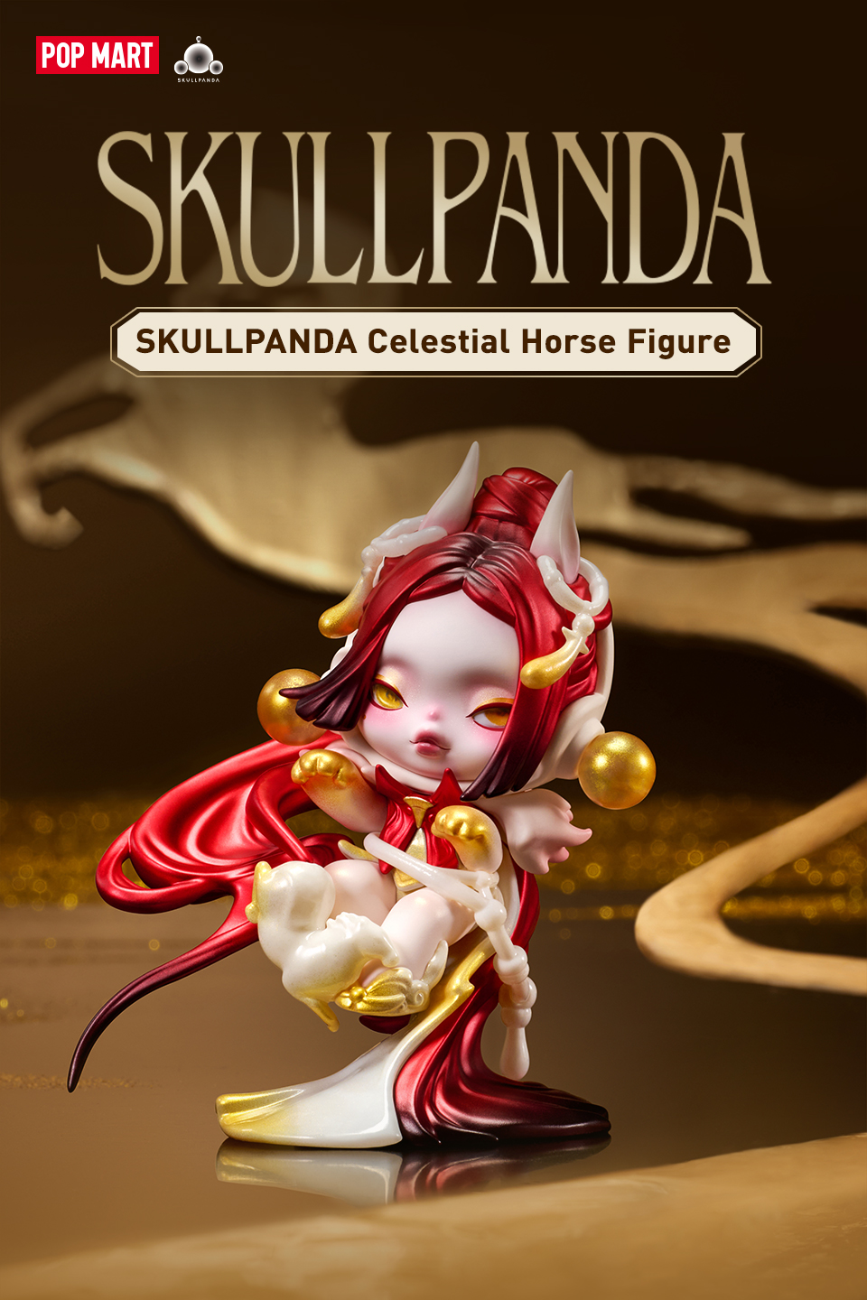 Jual POP MART SKULLPANDA Celestial Horse Figurine Action Figure ...