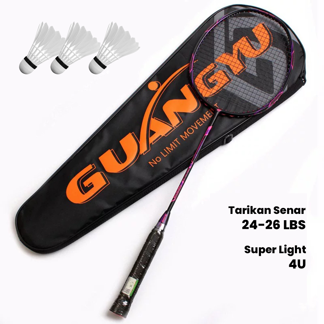 Jual BBAK Raket Badminton Carbon Fiber Power Shot - Raket Bulutangkis ...