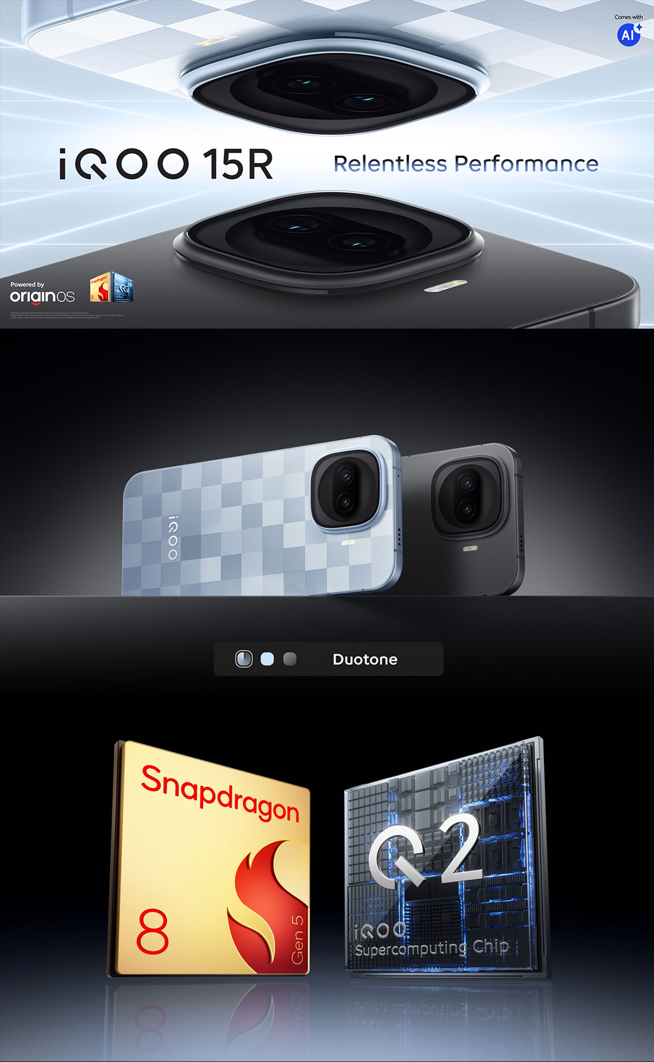 Jual [NEW LAUNCH] vivo iQOO 15R, Snapdragon 8 Gen 5, 6.5K VC Cooling ...