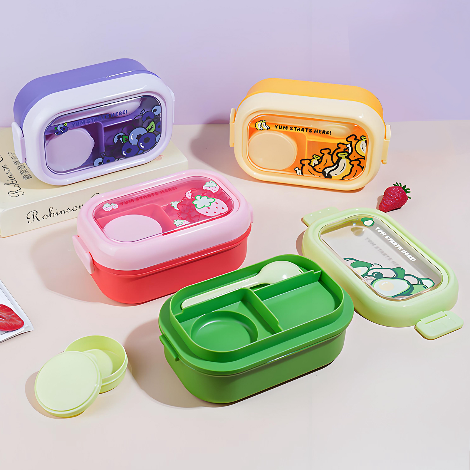 Jual PASHLINC Lunch box kotak makan Set stainless 304 sekat 2 800ml ...