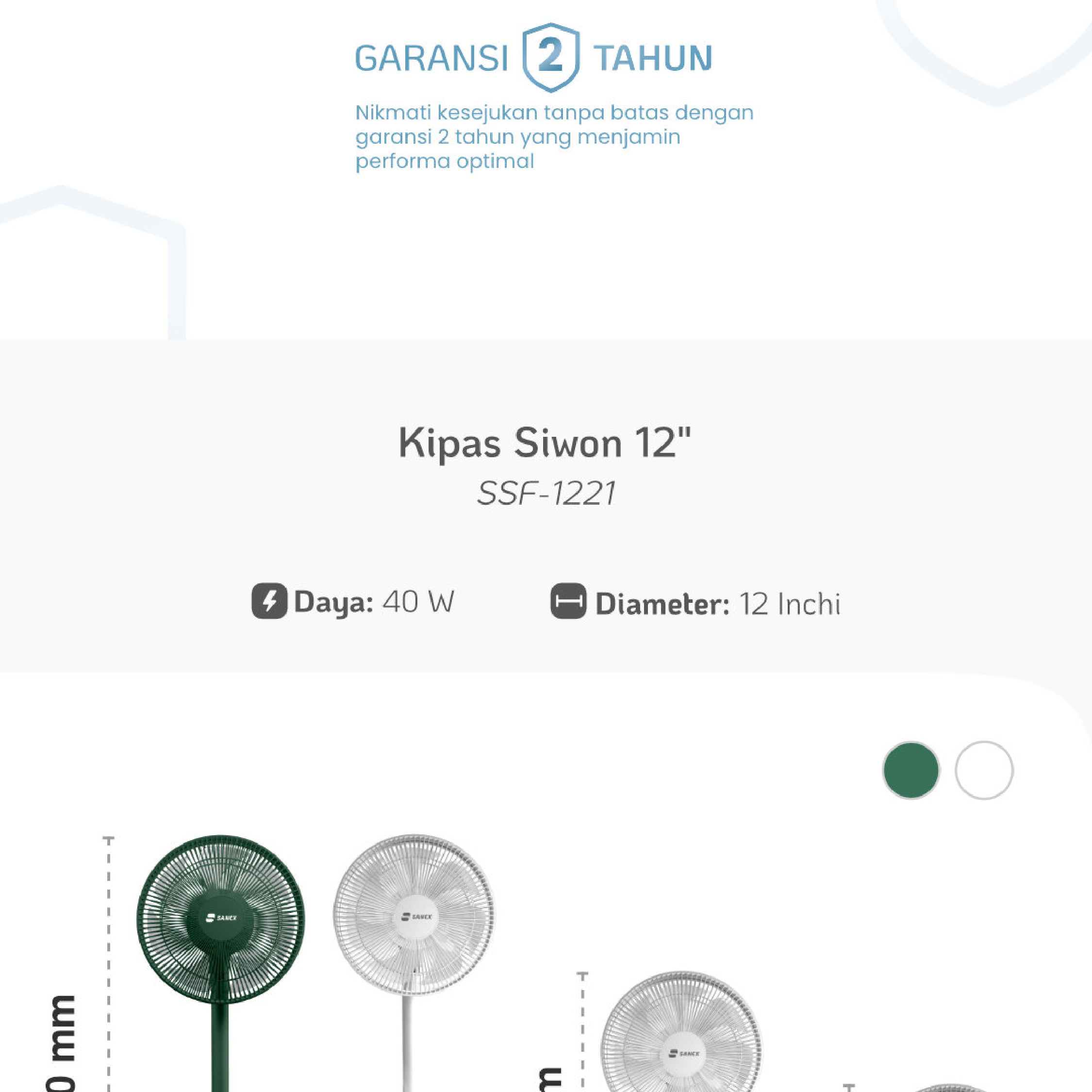 Jual SANEX Kipas Angin Siwon Standing Berdiri 3in1 12 Inch SSF-1221 ...