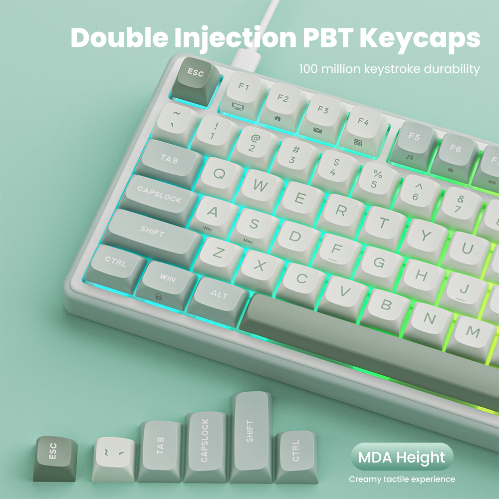 Jual Royal Kludge RK R98Pro Sky Cyan 98 Key RGB Wired With Knob ...