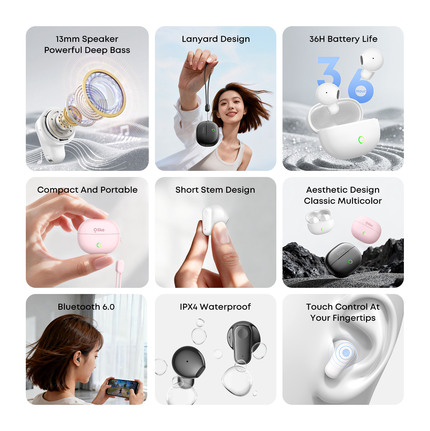 Jual [NEW PRODUCT] OLIKE TWS T206 Wireless Earbuds Driver 13mm Stereo ...