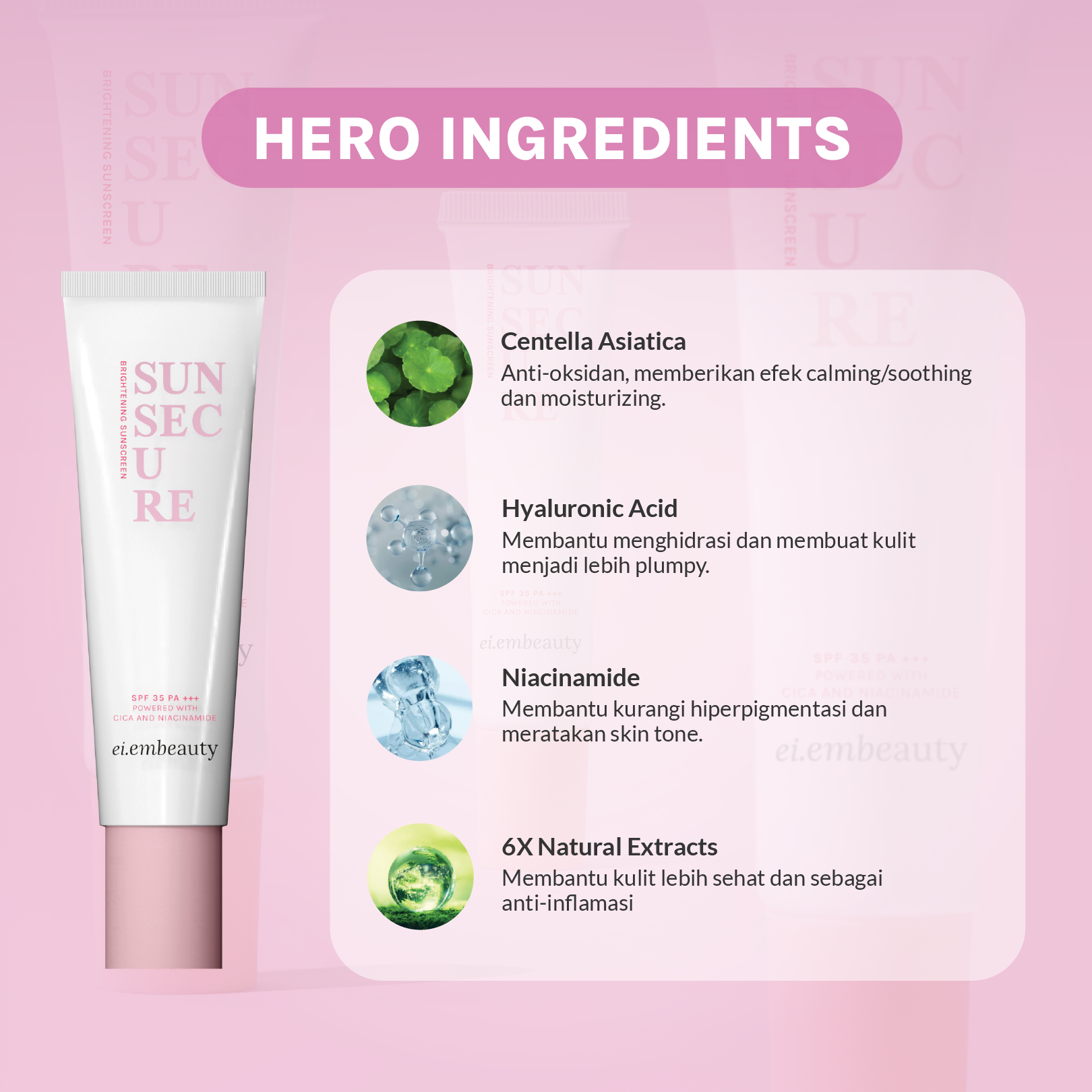 Jual Eiem Beauty Sunscreen 30ML Sunsecure SPF35+++ | Shopee Indonesia