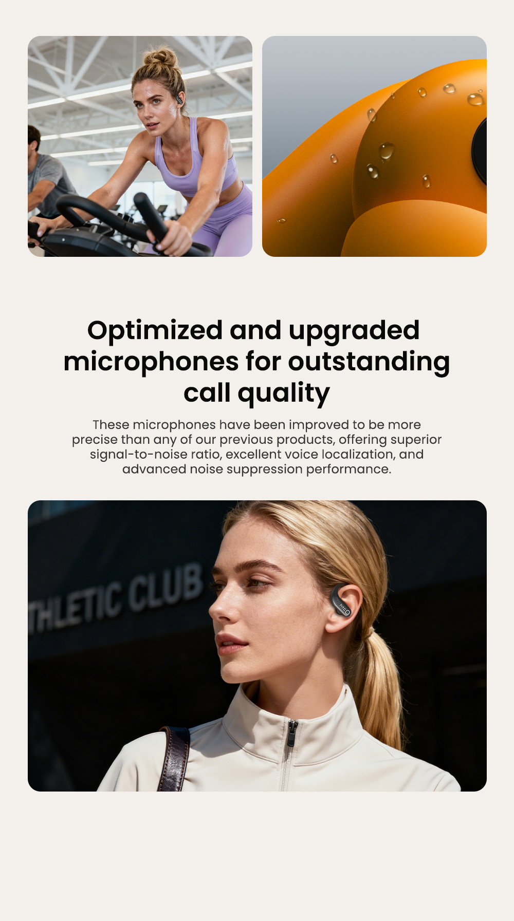 Jual HTC NE61 AI Earphone TWS Bluetooth Open Ear Headset Layar LCD ...