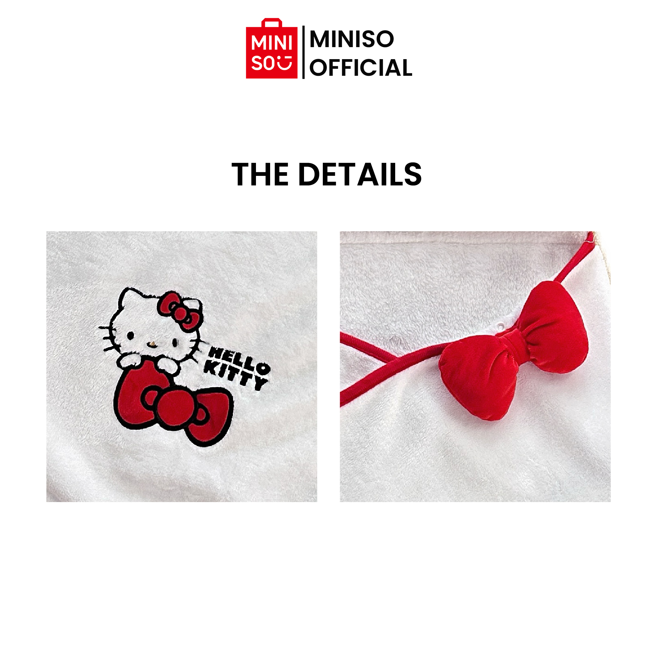 Jual MINISO X Hello Kitty Classic Series Thicker Blanket with Hood ...
