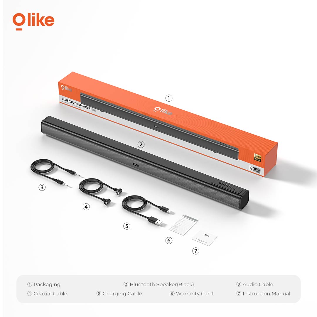 Jual [NEW PRODUCT] Olike 20W Speaker Soundbar S18H Full Bass ...